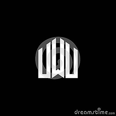 UWU Letter Logo Design On BLACK Background. UWU Creative Initials ...