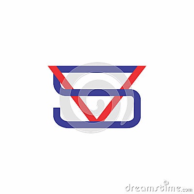 V5 Linked Logo Vector | CartoonDealer.com #151652909