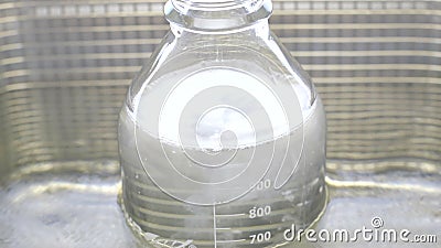 Vacuum Degassing Water stock video. Video of reaction - 87423727