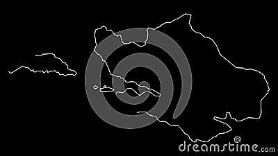 Vagar Map of Faroe Islands Outline Animation Stock Video - Video of ...