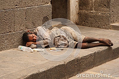 Vagrant In The Street Editorial Photo - Image: 19862836