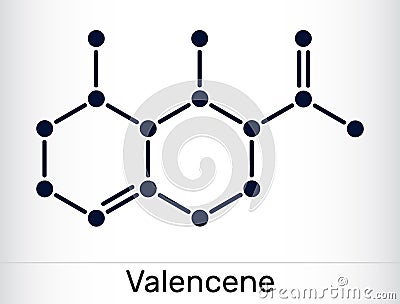Valencene Molecule. It Is Carbobicyclic Compound, Sesquiterpene, Aroma ...