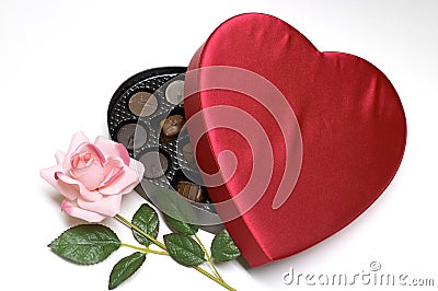 Valentine's Day Candy Heart And Rose Royalty Free Stock Photography ...