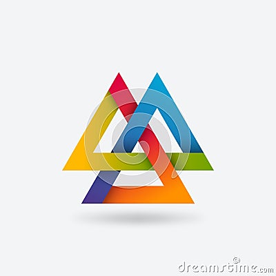 Valknut Symbol Of Three Interlocked Triangles Royalty-Free Illustration ...