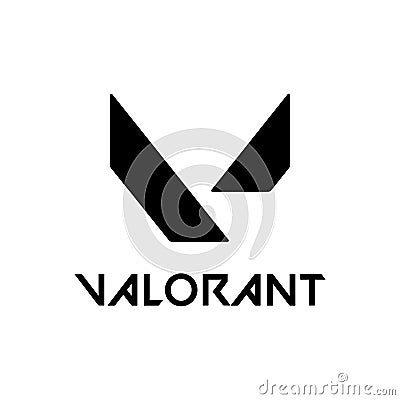 Valorant Game Logo Symbol Isolated On White Background. Vector EPS 10 ...
