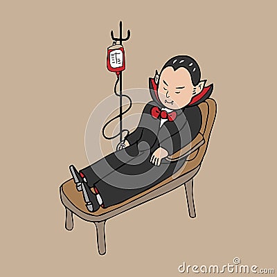 Vampire Blood Transfusion Cartoon Stock Vector - Image: 45475142