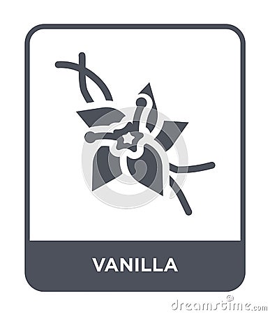 Vanilla Icon In Trendy Design Style. Vanilla Icon Isolated On White ...