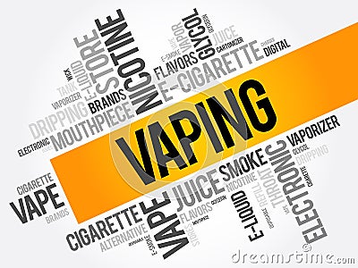 Vaping Word Cloud Collage, Concept Background Royalty-Free Stock ...