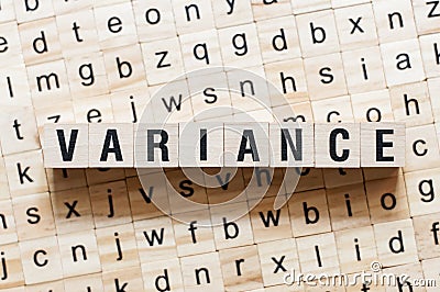 Variance Word Concept On Cubes Stock Image | CartoonDealer.com #148132759