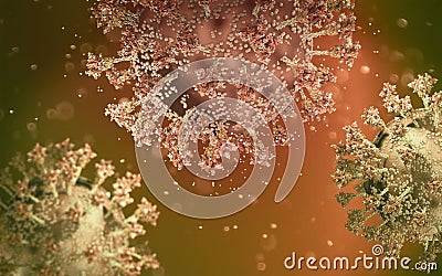 Variant Virus, Coronavirus, Spike Protein. Omicron. Covid-19 Seen Under ...