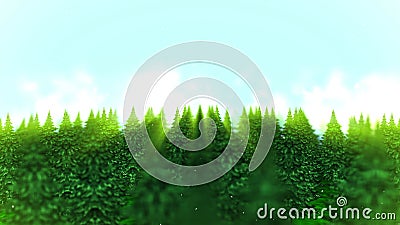 Forest Landscape Graphic, Abstract Nature Background, Loop Animation ...