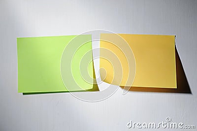 Variety Of Blank Post It Note, Stick Note Paper, Isolated On Grey ...