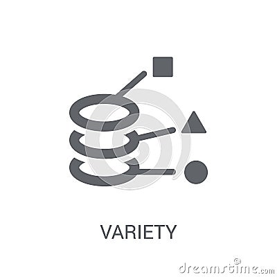 Variety Icon. Trendy Variety Logo Concept On White Background Fr Vector ...