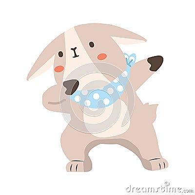 Various Animals Standing In Dub Dancing Poses Set Cartoon Vector ...