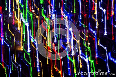 Various Color Light Lines In Motion Stock Photography - Image: 35844012