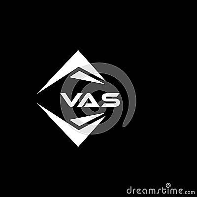VAS Abstract Technology Logo Design On Black Background. VAS Creative ...