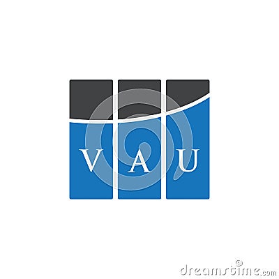 VAU Letter Logo Design On WHITE Background. VAU Creative Initials ...