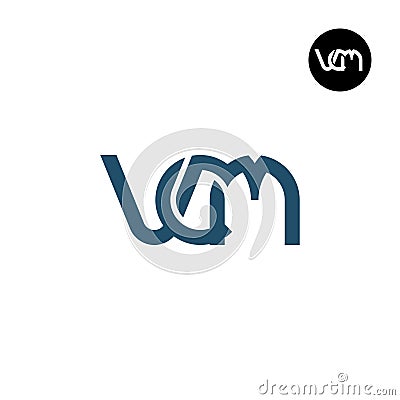 VCM Logo Letter Monogram Design Cartoon Vector | CartoonDealer.com ...