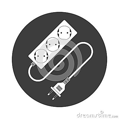 Vec Extension Cable Cord. Cartoon Vector | CartoonDealer.com #212432559