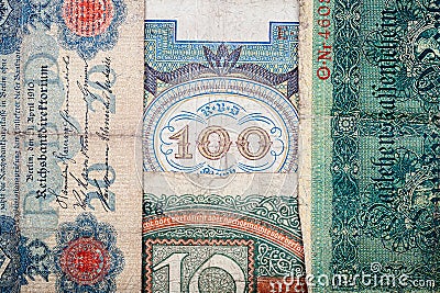 Vecchi Soldi Tedeschi Fotografia Stock - Immagine: 79243309