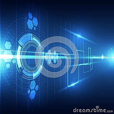 Vector Abstract Future Technology Concept, Background Illustration ...