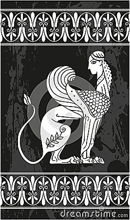 Vector Ancient Greek Sphinx | CartoonDealer.com #71766394