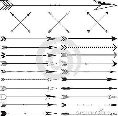 Vector Arrow Clip Art Set On White Background | CartoonDealer.com #52016767