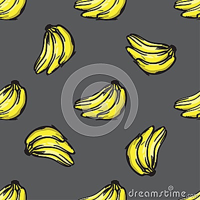 Vector Banana Seamless Pattern. Modern Texture. Repeating Endless ...