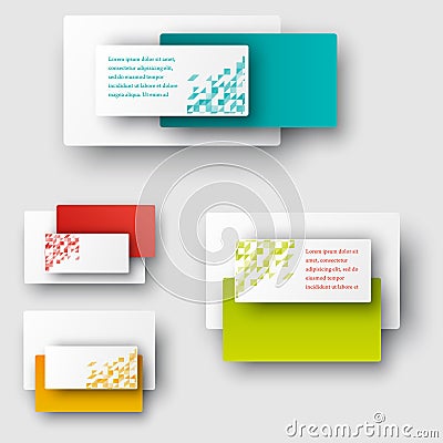 Vector Set of Three Header Designs Stock Vector - Illustration of ...