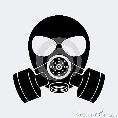 Vector Biohazard Mask White Stock Vector - Image: 50048788