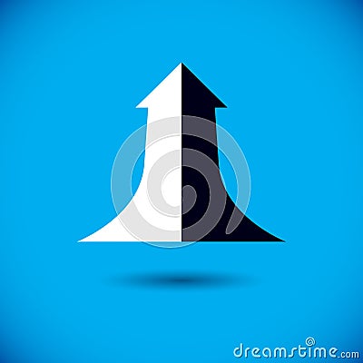 Vector Boost Up Arrow, Graphic Design Element. Business Success ...