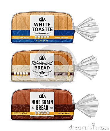 Vector Bread Packaging Design | CartoonDealer.com #253670715