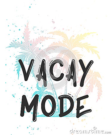 Vector Card With Hand Drawn Unique Typography Design Element ...