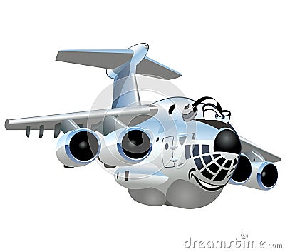 Vector Cartoon Cargo Airplane | CartoonDealer.com #33052559