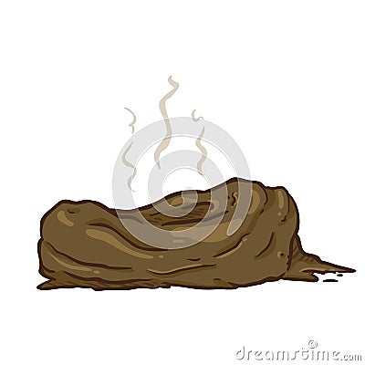 Vector Cartoon Cow Shit Illustration | CartoonDealer.com #237053620