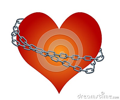 Vector Chained Heart | CartoonDealer.com #28911701
