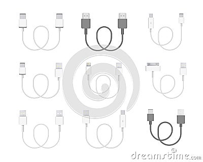 Vector Collection Of Cables Stock Photography | CartoonDealer.com ...