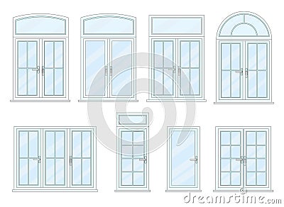 Vector Collection Of Various Windows Types. | CartoonDealer.com #95130918