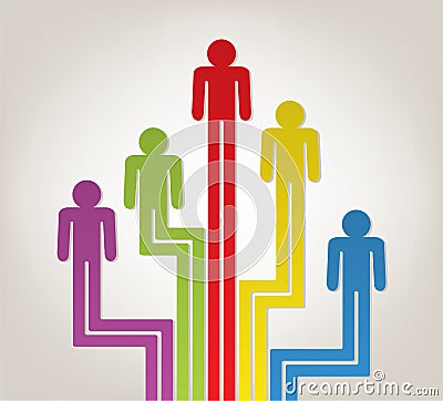 Vector Concept Of Generation - Symbols Of People Royalty Free Stock ...