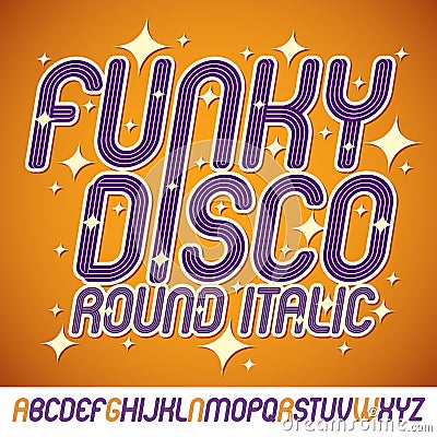 Vector Cursive Script, Modern Freaky Alphabet Letters Set With Parallel ...