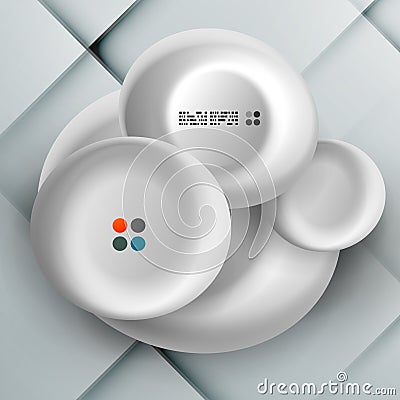 Vector 3d Paper Circles Design | CartoonDealer.com #32488651