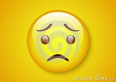Moody Face Icon Vector Illustration | CartoonDealer.com #113352830