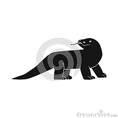 Vector Design Of Varanus And Lizard Icon. Set Of Varanus And Creature ...