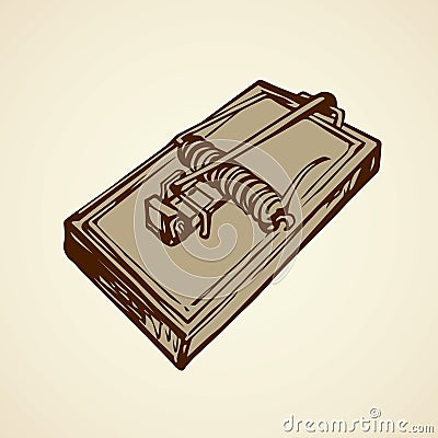 Vector Drawing. Mouse Trap | CartoonDealer.com #89751230