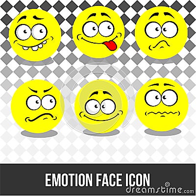Vector Emotion Face Icon Stock Image | CartoonDealer.com #84760603
