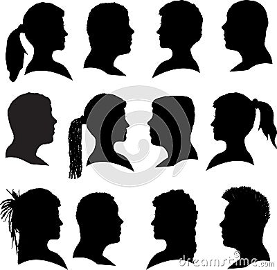 Vector Facial Profile Royalty-Free Stock Photo | CartoonDealer.com ...