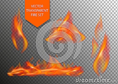 Vector Realistic Fire Special Effect Elements | CartoonDealer.com #61087000
