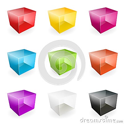 Cube design elements stock vector. Illustration of design - 26517862