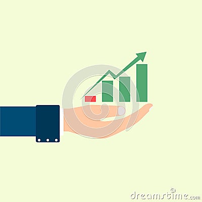 Vector Hand Holding A Chart | CartoonDealer.com #61670182