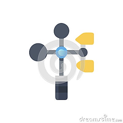 Anemometer Icon For Wind Measurement Royalty-Free Stock Photo ...